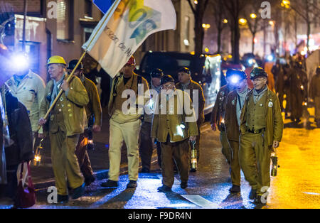 Annual meeting of historic coal miners association, in typical dress ...