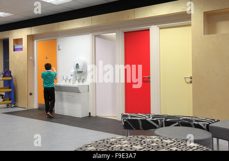 Wet area in a new school classroom. Shows sink and kitchen-style ...