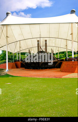 The USS Cairo ironclad gunboat, Vicksburg National Military Park ...