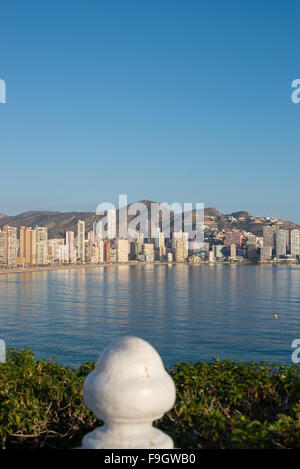 Benidorm bay and skyline as seen from its landmark viewpoint Stock ...