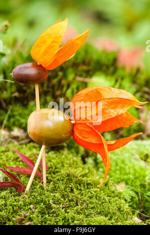 chestnut hand made toys Stock Photo - Alamy