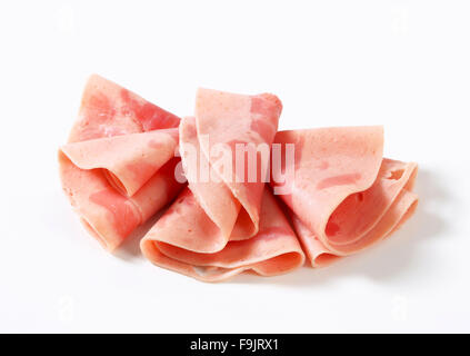 Thin slices of lean ham Stock Photo - Alamy