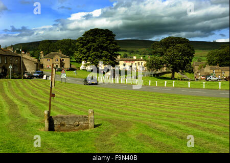 Bainbridge village green in Yorkshire Dales National Park. Bainbridge ...