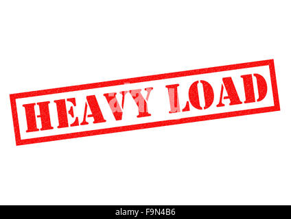 HEAVY LOAD red Rubber Stamp over a white background Stock Photo - Alamy