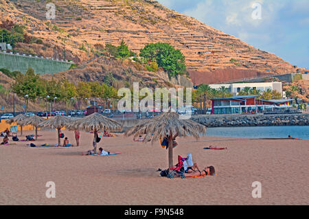 The beach at Machico, Madeira, Portugal Stock Photo: 125386046 - Alamy