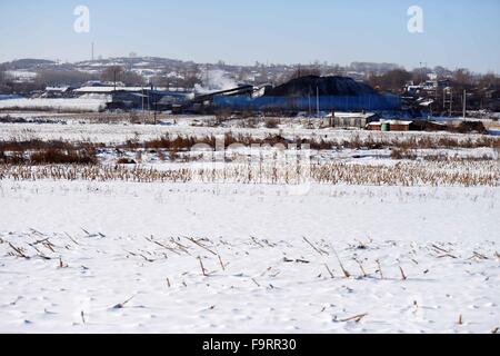 Hegang, China's Heilongjiang Province. 18th Dec, 2015. The shaft of ...