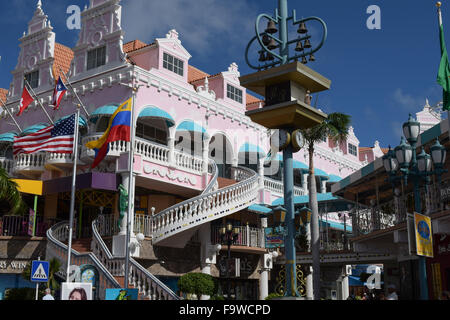 Art deco building in Oranjestad Aruba in the Caribbean Stock Photo - Alamy