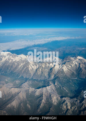 Aerial view of The Alps Stock Photo - Alamy