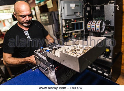 Slot Machine Technician Stock Photo, Royalty Free Image: 12126310 - Alamy