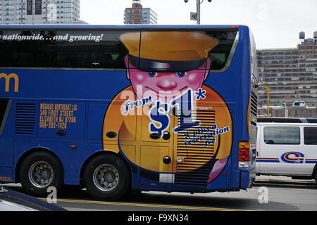 sign of Megabus stop at 34th street between 11th and 12th Avenue in ...