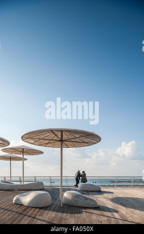 Israel, Tel Aviv, new tayelet - promenade Stock Photo - Alamy