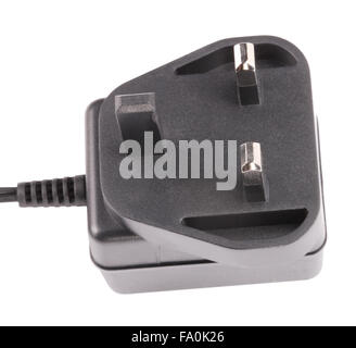 UK Outlet Plug with Cord Isolated Stock Photo - Alamy