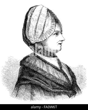 Marie Sophie von La Roche, 1730 - 1807, a German writer and Salonnière ...