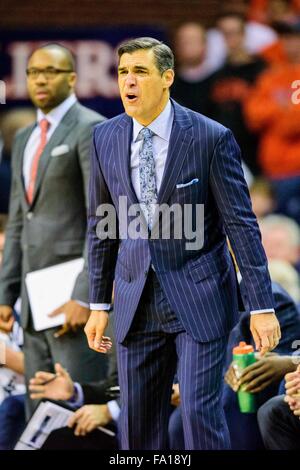 Villanova head coach Jay Wright in action during an NCAA college ...