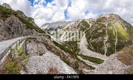 Austria, Tyrol, Mountain pass to Hahntennjoch, Panorama Stock Photo - Alamy
