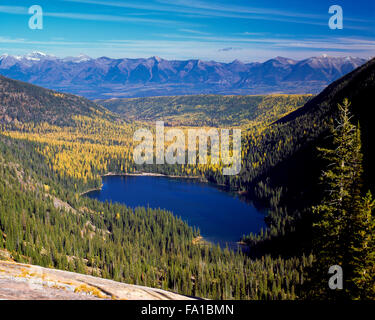 glacier lake in the mission mountains wilderness near condon, montana ...