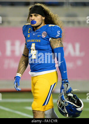 Orlando, FL, USA. 19th Dec, 2015. San Jose State Spartans Mascot Sammy ...