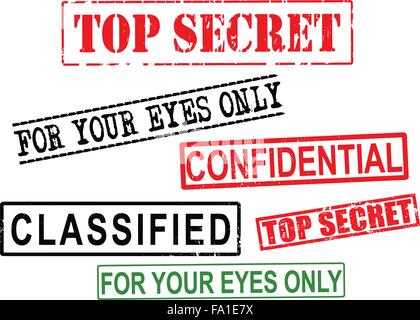 Top secret classified Stock Vector Image & Art - Alamy
