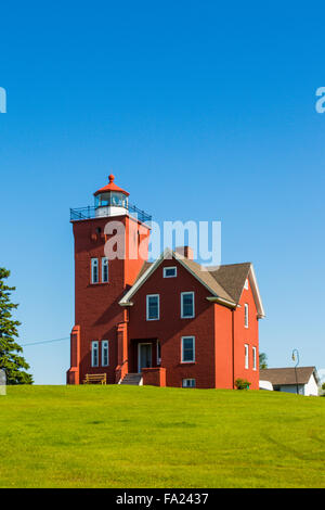 MN - Two Harbors. Two Harbors Light Station, Minnesota. Tower, dwelling ...