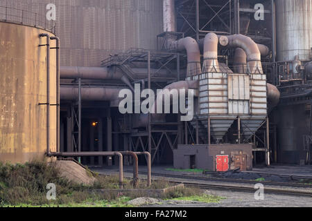 Redcar Steel Works viewed from South Gare on the weekend of its closure ...