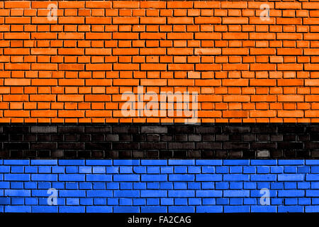 Flag of the Chagossians painted on brick wall Stock Photo - Alamy