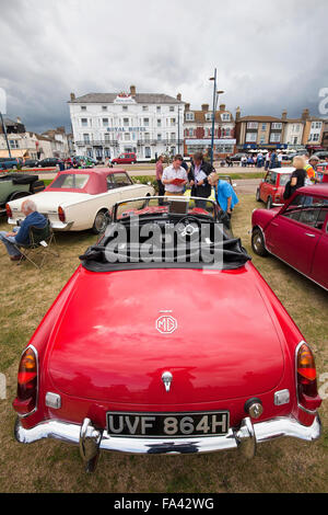 A 1969 MG C Roadster on display at the London Classic Car Show which ...
