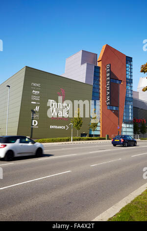 Exterior of Trinity Walk, Wakefield from Marsh Way Stock Photo - Alamy