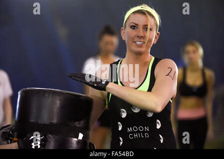 Saturday, December 19, 2015: Victoria Barden (21) competes during Stock ...