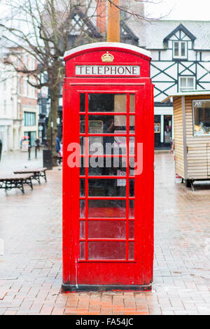 Telephone booth in Chester, England Stock Photo - Alamy