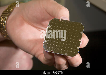 MALDI-TOF target plate. Matrix Assisted Laser Desorption-Time Of Flight ...