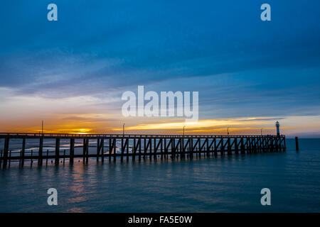 The pier that reaches deep into the sea Stock Photo - Alamy