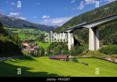 Austria, Brenner, Pass, Europabrücke, Bridge, Tirol, alps, highway ...