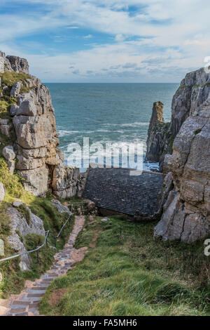 St Govan’s Chapel, a Historic Cliffside Hermitage Overlooking the ...