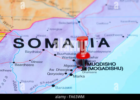 Mogadishu, Somalia. Political map. City visualization illustrative ...