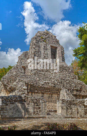 Structure XX, Mayan Ruins, Chicanna Archaeological Zone, Campeche State ...