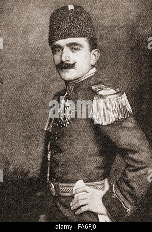 Enver Pasha- portrait. Ottoman military officer and a leader of the ...