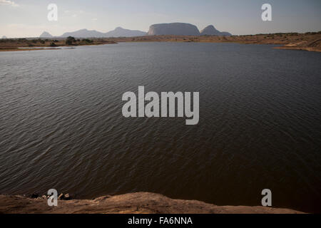 The Manapo Dam supplies water to the town of Nampula, Mozambique and ...
