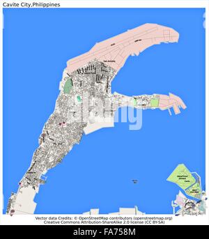 Cavite-map Stock Photo - Alamy