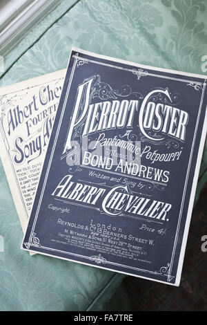 Two musical scores, featuring English actor and music hall performer ...