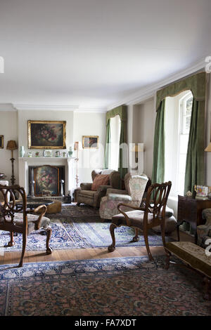 The Drawing Room, Nuffield Place, Oxfordshire. The house was designed ...