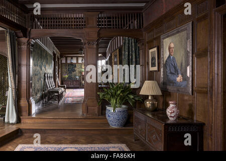 An interior view of Wightwick Manor and Gardens, West Midlands ...