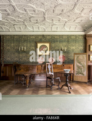 An interior view of Wightwick Manor and Gardens, West Midlands ...