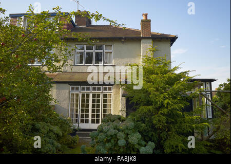 The french windows and rear of Mendips, the childhood home of John ...