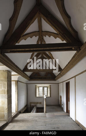 Interior Of The Room At Lacock Abbey, Lacock, Wiltshire, Uk Stock Photo ...