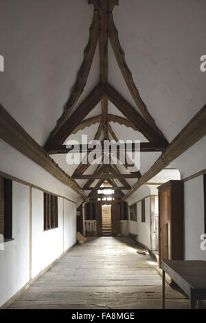 Interior Of The Room At Lacock Abbey, Lacock, Wiltshire, Uk Stock Photo ...