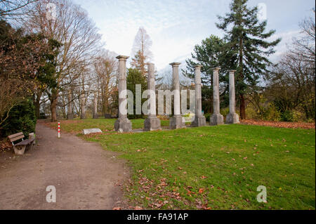 Park and columns in Aachen, Germany Stock Photo - Alamy