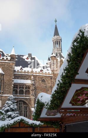 Snow covered Aachen during winter Stock Photo - Alamy