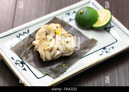 cod milt, soft cod roe, shirako, japanese food isolated on white ...