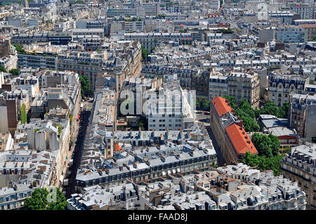 France, 7th arrondissement of Paris, view from the Eiffel Tower toward ...