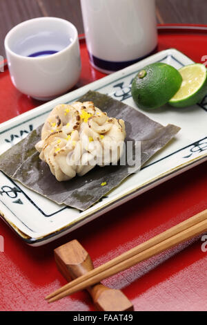 cod milt, soft cod roe, shirako, japanese food isolated on white ...